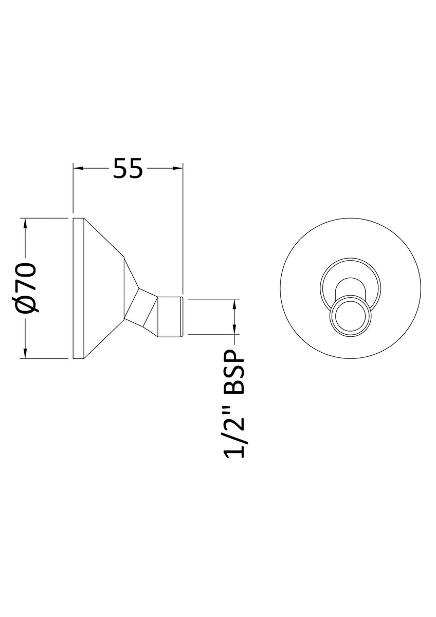 NUIE Pair Of Wall Mounted Couplings – The One Stop Bathroom Shop