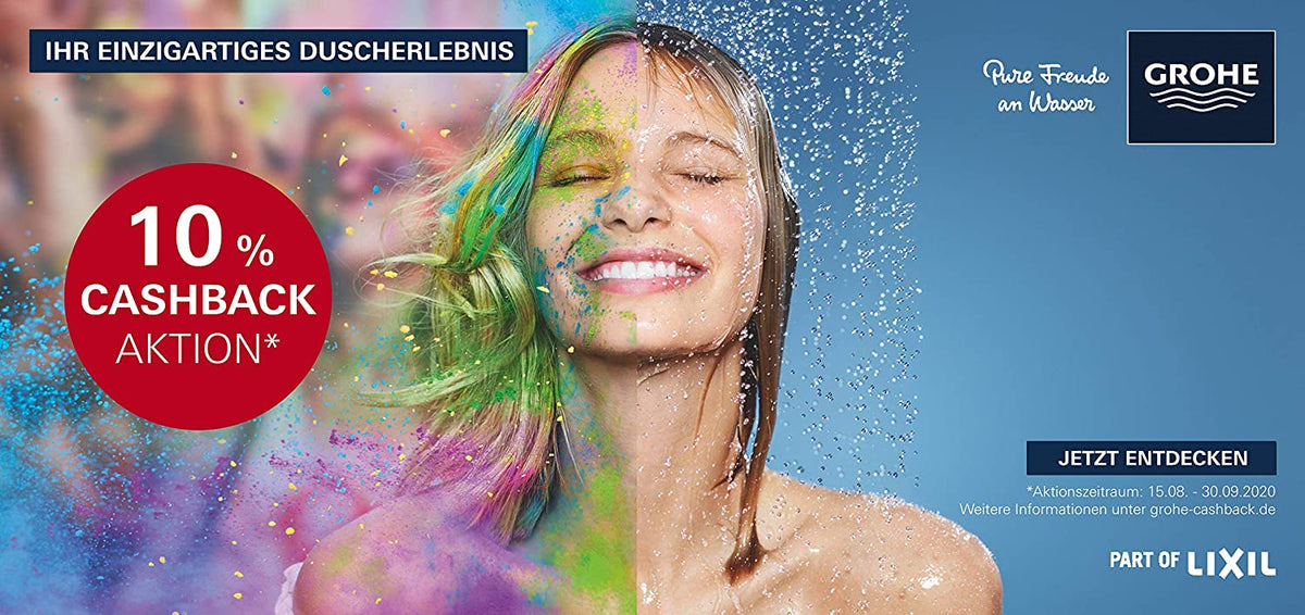 GROHE 27283000 Rainshower Icon 150 Hand Shower with 2 Spray Options ...